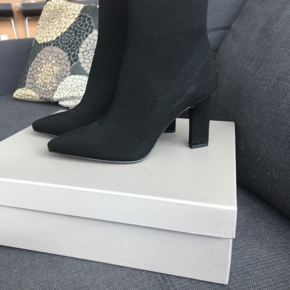 Botkier | Shoes | Black Fabric Stretch Ankle Boots | Poshmark